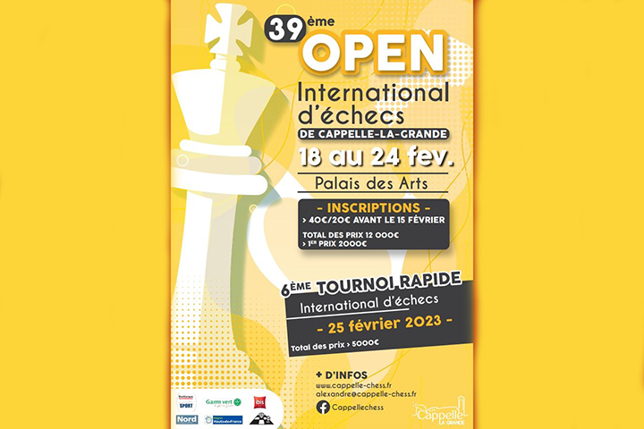 39° Cappelle Open 2023: R8 | ChessBase