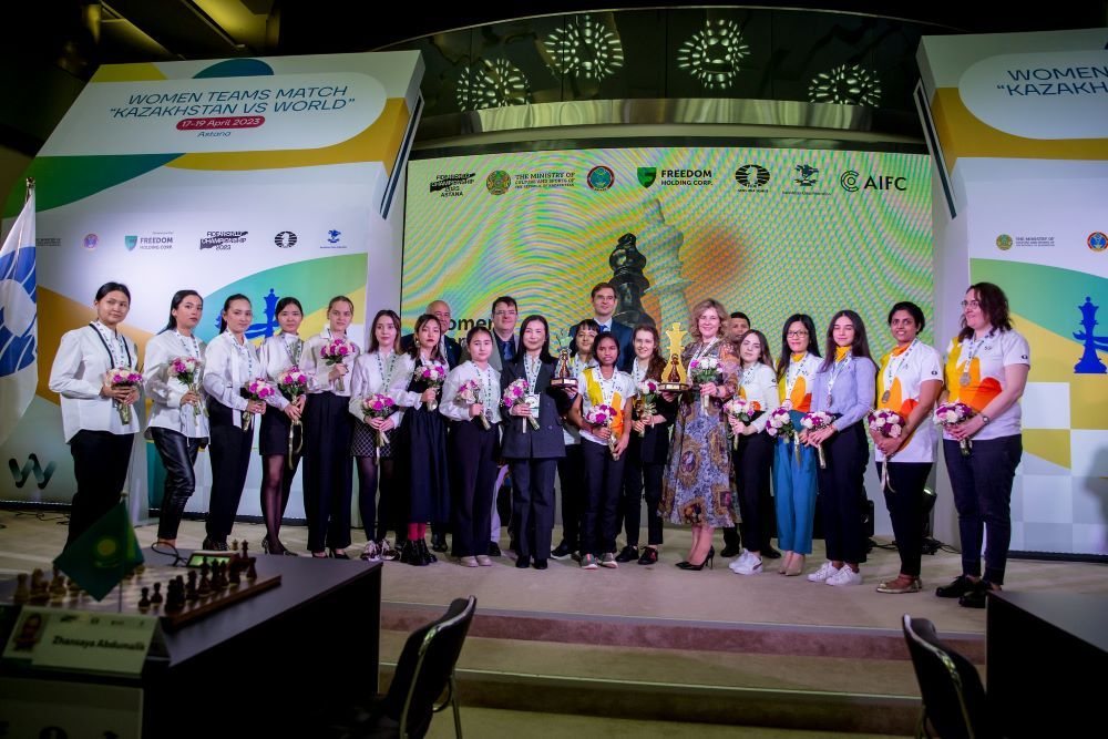 El 'Resto del Mundo' gana el duelo amistoso femenino en Astaná | ChessBase