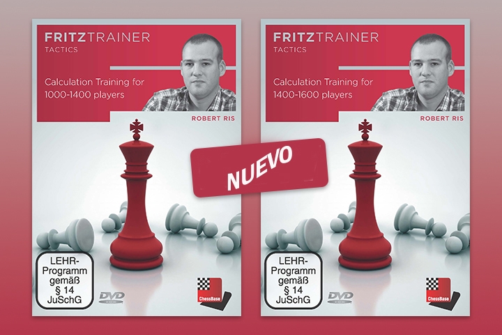 Nuevo: Robert Ris: Calculation Training for 1000 - 1400 players y 1400-1600 | ChessBase