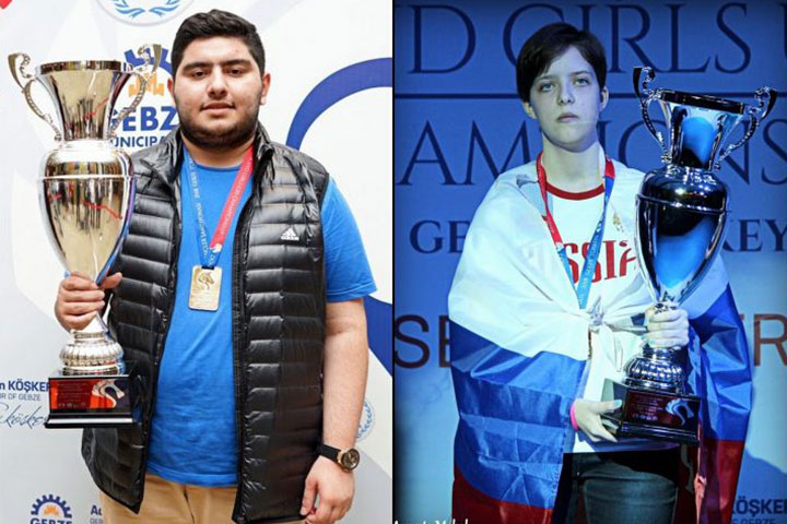 Parham Maghsoodloo Campeón del Mundo sub-20, Aleksandra Maltsevskaya ...