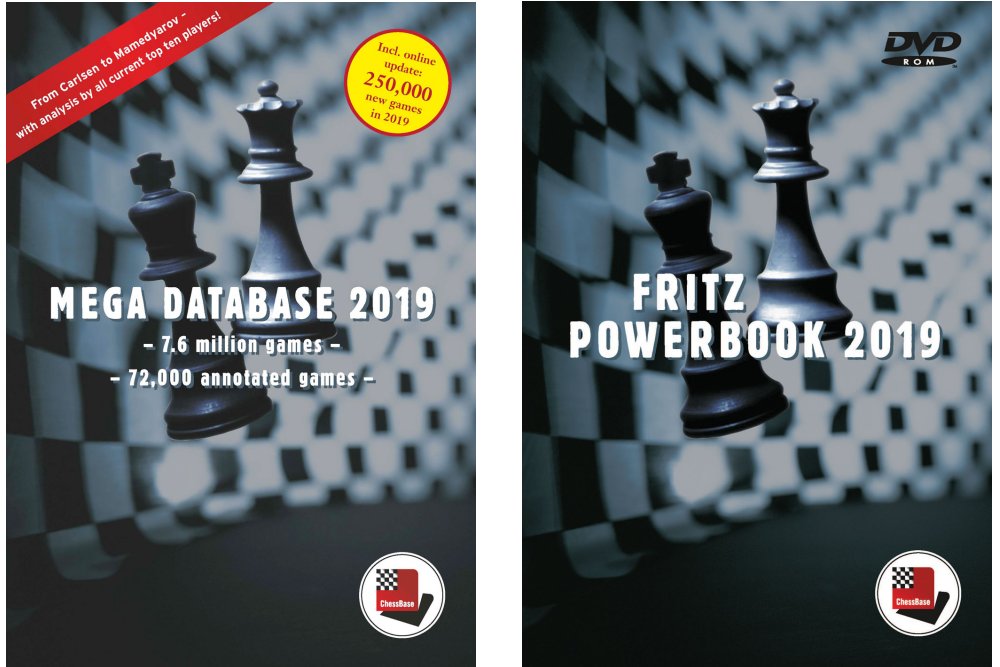 ¡Nuevos también! Mega Database 2019, Big Database 2019 y Powerbook 2019 | ChessBase